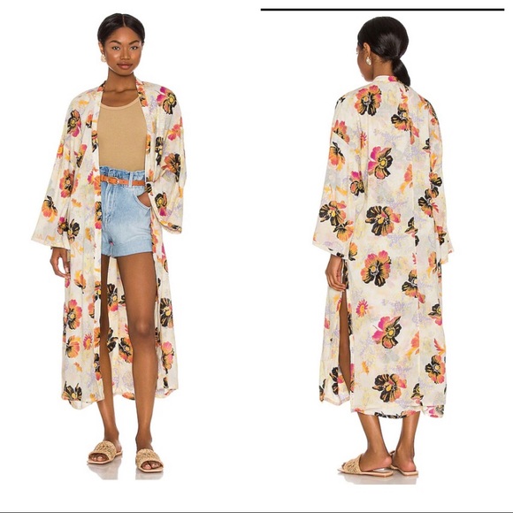 Free People | Kimonos & Yukatas | Nwt Free People Jorja Floral Boho ...